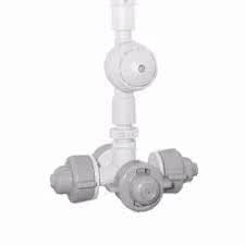 4-Way Fogger Misting System with Nozzle Connectors, White 7 PIECE ...