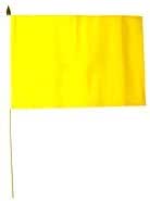 Amazon.com : One Dozen Yellow 12x18in Stick Flags. : Patio, Lawn & Garden