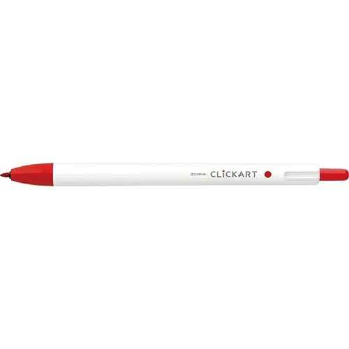 Zebra WYSS22-R Retractable Water-Based Color Pen, Clickart Red, 10 Pens ...