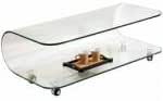 Amazon.com: Vanessa coffee table with 1/2" clear glass : Home & Kitchen
