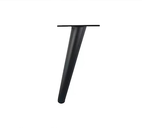 Veeomi Sofa Hardware 4" Long Cone Black Sofa Leg Nalki Heavy Metal ...