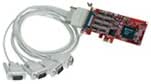 Comtrol RocketPort EXPRESS quadcable DB9 Multiport Serial Adapter – PCI ...