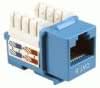 Amazon.com: Cat6 Keystone Jack, Krone Type, 90 Degree - Blue ...