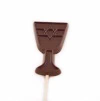 Amazon.com : Chocolate Kiddush Cup Lollipop, Kosher for Passover, Vegan ...