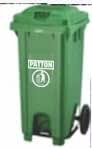 PATTON Plastic(HDPE) Step-On Wheel Pedal Garbage Waste Dustbin Pack Of ...