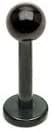 Amazon.com: 16GA 3/8" Black Titanium Plated Ball Labrets & Monroes