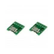 XGHF Micro USB to 2.54mm Dip 5-Pin Modules - Green (2 PCS) Green ...
