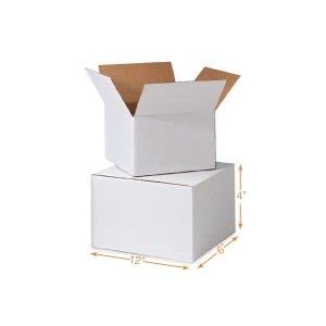 To The Packaging™ Packing White Corrugated Box 3 ply 12 x 6 x 4 Inch ...