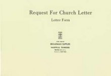 Church Letter Request Forms: 9780805480726: Amazon.com: Books