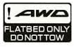 Amazon.com: AWD FLATBED ONLY DO NOT TOW VINYL STICKER