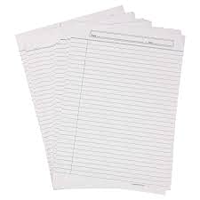 FIRST CLICK Eco friendly One Sided Ruled Paper Sheets White - Pack of 2 ...