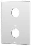 Aquabrass Square Plate & Trim Set For N1058 Valve - Polished Chrome ...