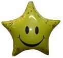 Amazon.com: Star Shaped Smile Face 18" Mylar Balloon Smilie Face : Home ...