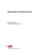 API SPEC 6FA Standard for Fire Test for Valves, Fourth Edition (2018 ...