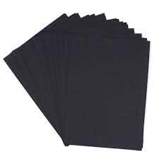 TRUESTORE A3 Black Paper 180-210 GSM Pack of 40 Sheets-Black - Coloured ...