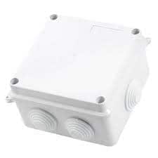 PVC Square Junction Box 4x4 Inches 4 Nos Pack for CCTV Cameras (20 Nos ...