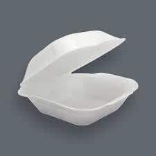 Takeaway Food Box – White HP6 Burger Box – Cornstarch Eco-Friendly ...