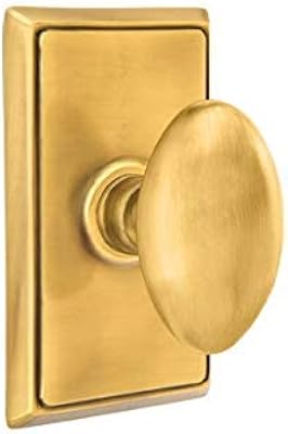 Emtek Privacy Set, Rectangular Rosette, Norwich Knob, Polished Nickel ...