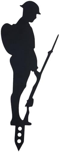 Soldier Silhouette, Soldier Statue Stakes, 12" Metal Lest We Forget ...