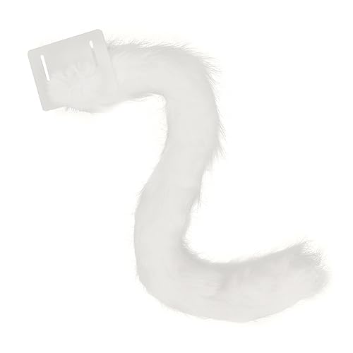 XINCHIA Fluffy Cat Tail Furry Fox Tail Faux Fur Wolf Tail Fluffy Plush ...