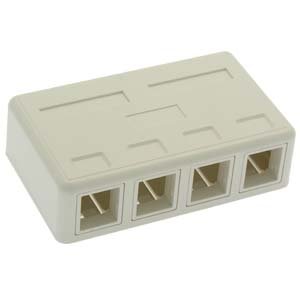 Amazon.com: InstallerParts 4 Port RJ45 Surface Mount Box - White (Box ...