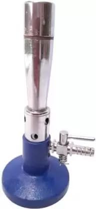 LabHouse bunsen burner with stop cock brass blue for lab use in school ...