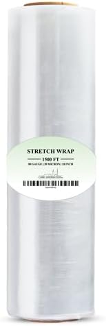 Amazon.com : 18" Stretch Film/Wrap 1500 Feet 80 Gauge Industrial ...