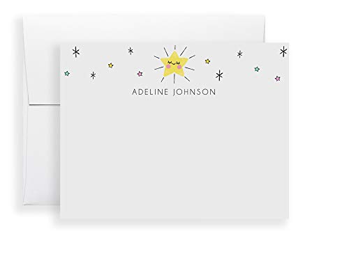 Amazon.com: Star Note Cards, Star Stationary Paper, Set of 10 Cards and ...