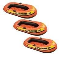 Intex Explorer 200 Inflatable Two Person Raft Set with Oars and Pump ...