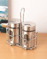 Buy Generic Salt and Pepper Shaker Set with Stand Online at Low Prices ...