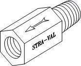 Straval RVi05-07T 3/4" In-Line Relief Valve 15-35 PSI: Industrial ...