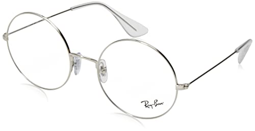 Ray-Ban RX6392 Ja-Jo Round Prescription Eyeglass Frames, Silver/Demo ...