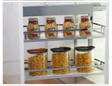 DUROSPACE BPO Bottle Pullout 300 mm Modular Kitchen System : Amazon.in ...