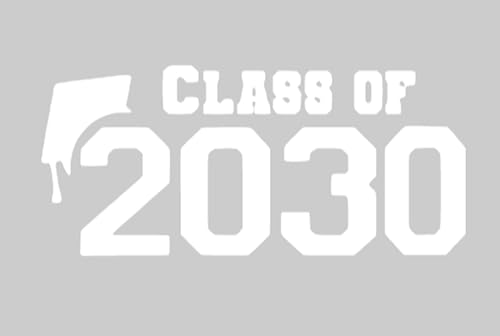 Amazon.com: Class of 2030 Iron On Decal, Graduation Shirt Transfer ...