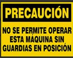 Buy Precaucion Sign, PVC Waterproof Sticker Fixed on Board with Double ...