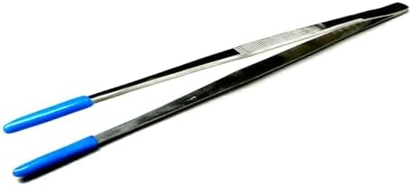 Amazon.com: 12 Inch Tweezer with PVC Rubber Tips Coated Straight Flat ...
