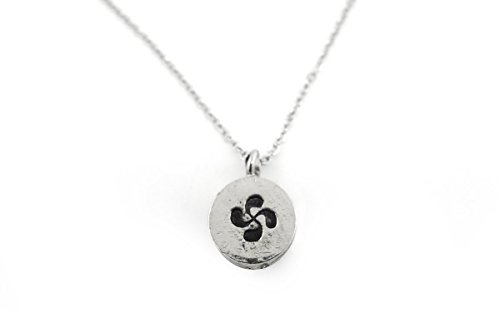 Amazon.com: Basque Lauburu necklace, Basque Cross Pendant Necklace ...