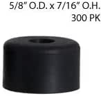 MID-ATLANTIC RUBBER Recessed Bumpers 5/8" Outside Diameter 300/pack ...