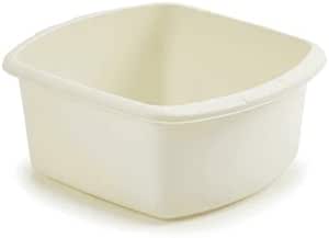 Large Or Small Plastic Rectangular Washing Up Bowl (Cream, Large ...