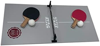 100 Year Limited Stag Iconic Super Mini Table Tennis Table (Grey ...