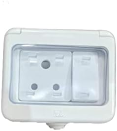 Epic Waterproof 3-Module Plastic Gang Box with 6 Amp Switch & Socket ...