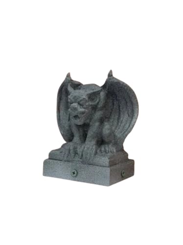 Amazon.com: Gargoyle Fence Post Topper | Decorative Outdoor Fence Cap ...
