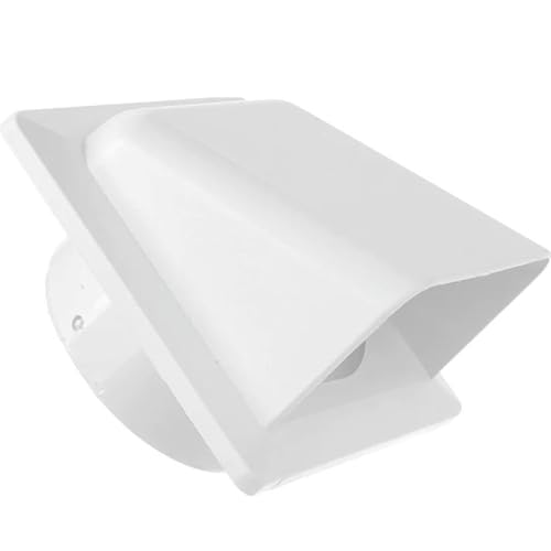 White External Vent Cover Kit – 100mm Hooded Cowl with Backdraft ...