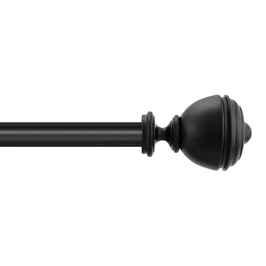 VINAY KUMAR MITTAL Spring-Loaded Tension Curtain Rod, Navy Blue, 150 cm ...