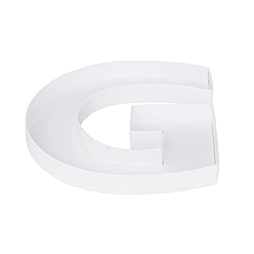 Snapklik.com : 8 Small Fillable Cardboard Letter Shaped Paper Mache Cutouts