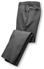 Aramark Men's Flat-Front Heavy-Duty Work Pant Charcoal Grey Size: 44W x ...