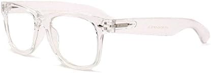 Amazon.com: White Clear Reading Glasses - Comfortable Stylish Simple ...