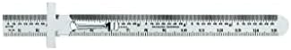 General Tools 300ME 6-Inch Flex Precision Stainless Steel Rule mm, 64 ...