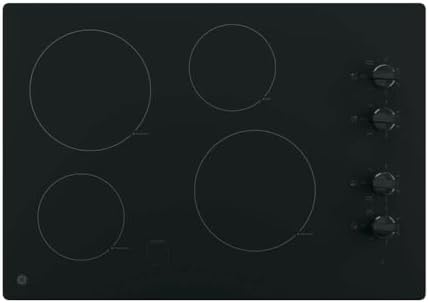 Amazon.com: GE 30 Inch Built-In Knob Control Electric Cooktop in Black ...