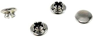 Amazon.com: 4 Pack 1/4" Metal Hole Plugs - Nickel Plated Steel Round ...